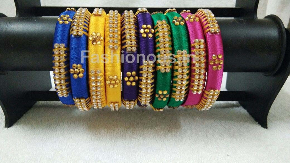 Silk Thread Bangles – Fashionous